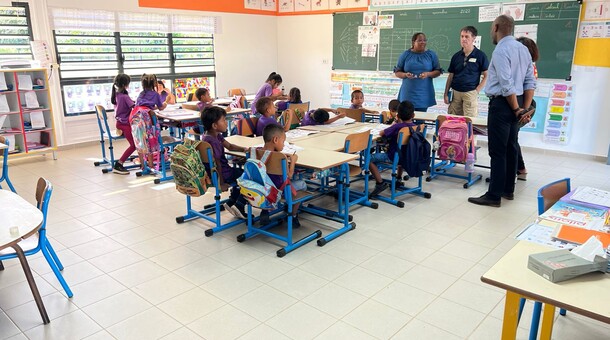 Visite du groupe scolaire Gabin | Académie Guyane Visite du groupe scolaire Gabin | Académie Guyane